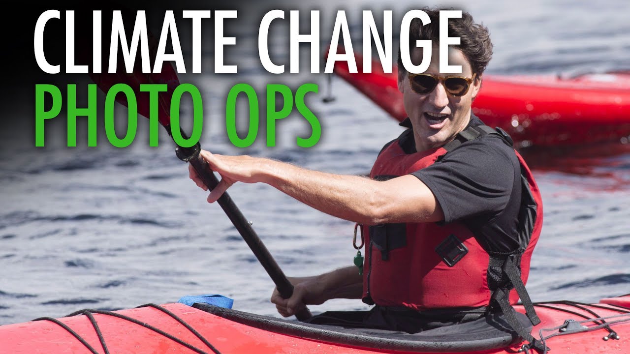 Trudeau poses in photo op to push environmental junk science - YouTube
