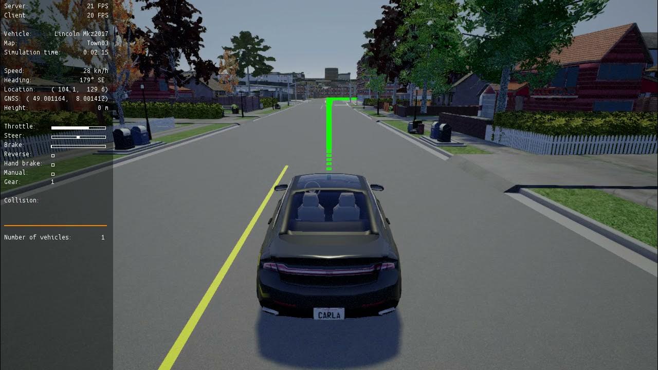 Autonomous driving in the Carla simulator - YouTube