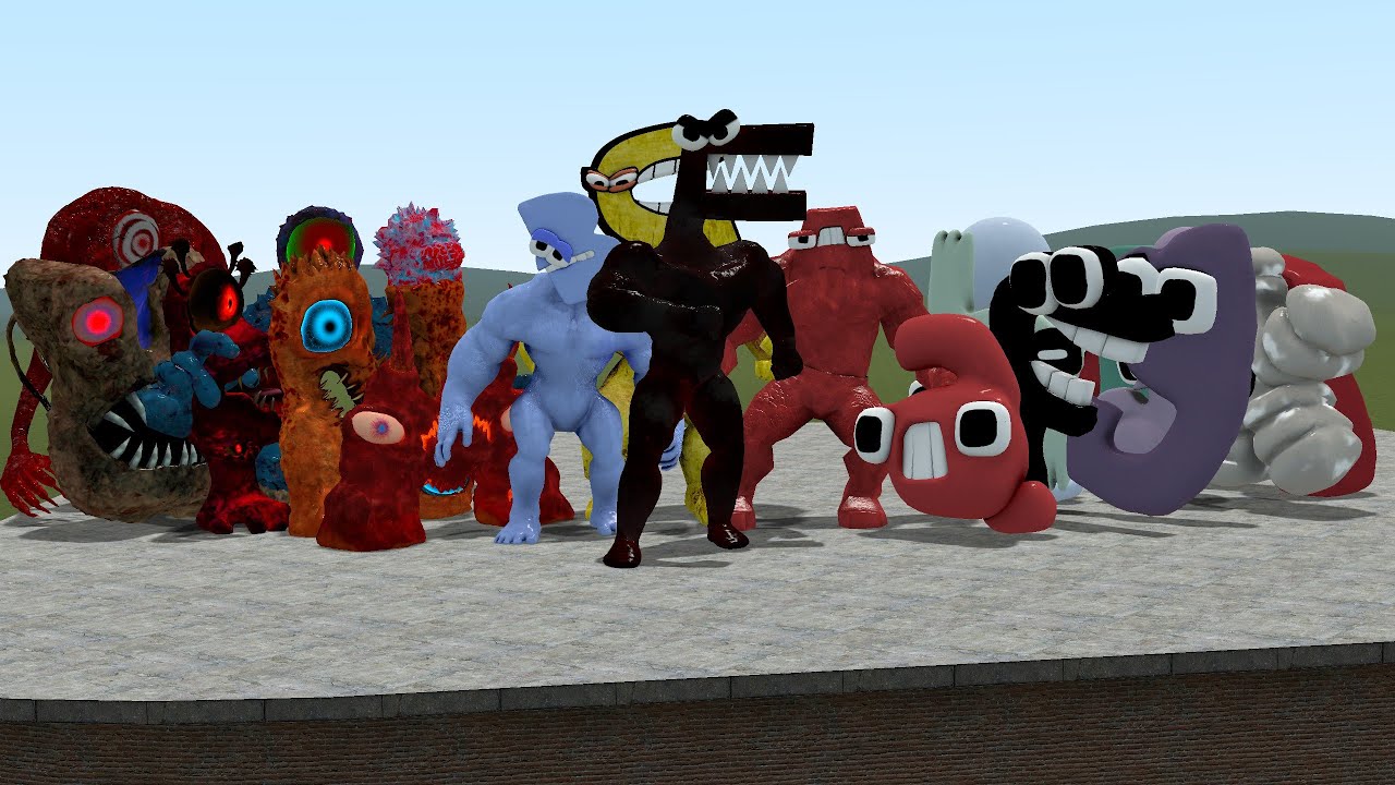 NEW NIGHTMARE ALPHABET LORE VS BUFF ALPHABET LORE VS BABY ALPHABET LORE ...