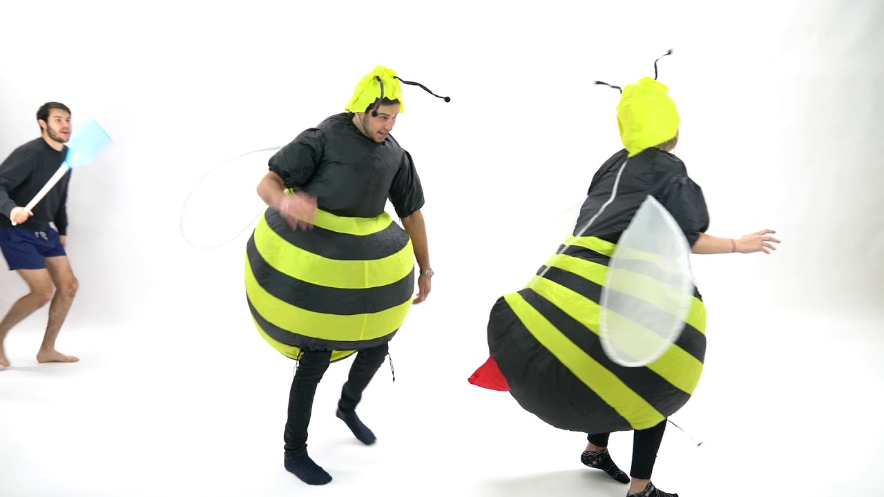 Bodysocks Adult Inflatable Bee Costume - YouTube