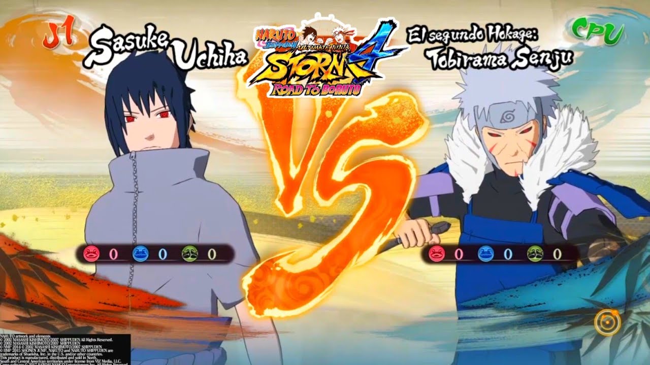 Sasuke Uchiha Mangekyou sharingan Vs. El segundo hokage TOBIRAMA SENJU ...