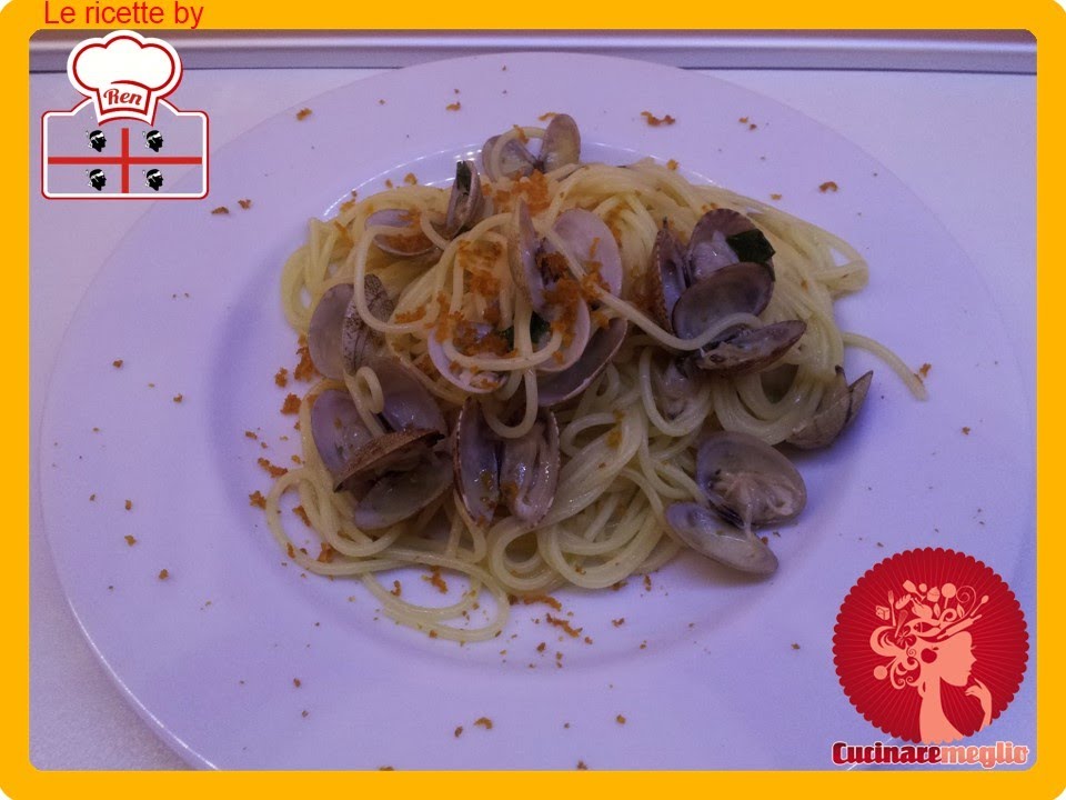 Spaghetti con arselle e bottarga - YouTube