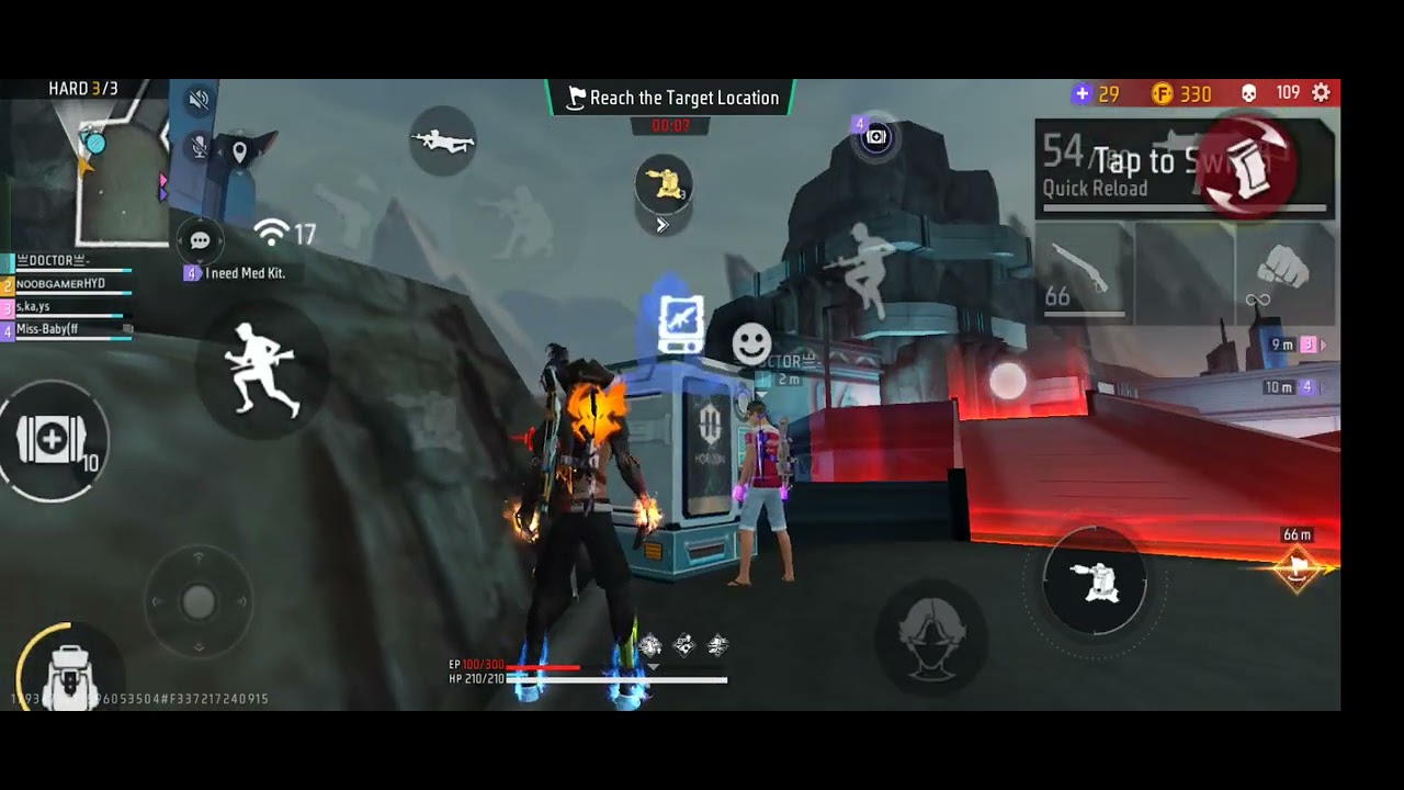 new zombies boss fight in free fire Indian NOOBGAMERHYD #2 - YouTube