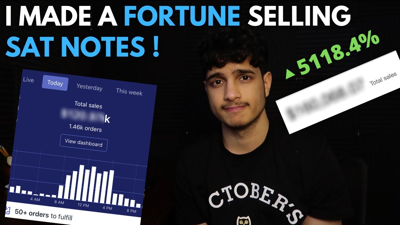 How Much I Made Selling STUDY NOTES (Teen Entrepreneur) - YouTube