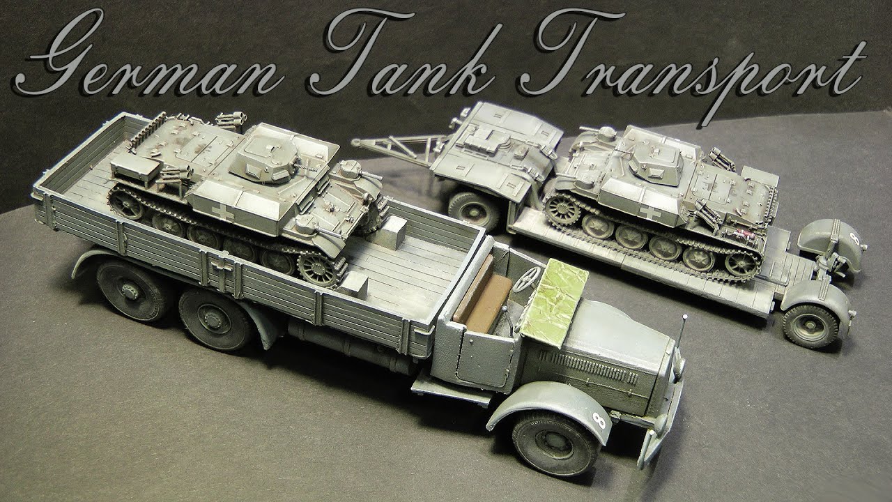 Let's Build: German Faun L900 transport set ! 1/72 - YouTube