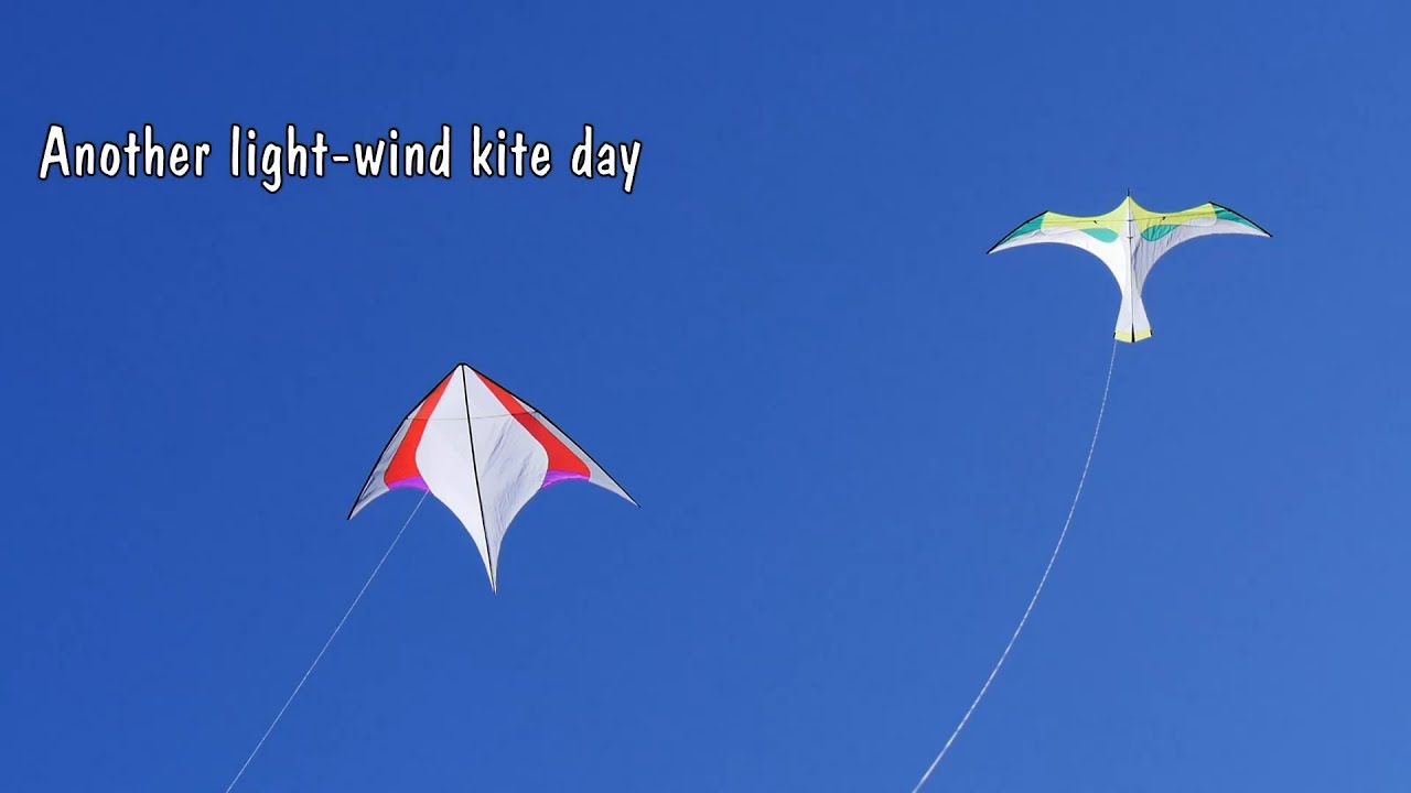 Another light-wind kite day - YouTube