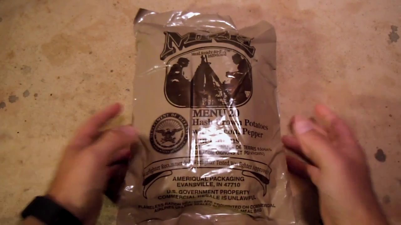 Mre Review - Menu No 20 - Hash Brown Potatoes with Bacon, Peppers and ...