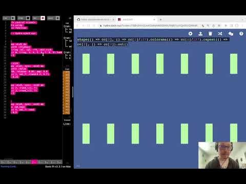 Sonic Pi Tutorial - Controlling Hydra Visuals with midi_cc function - YouTube