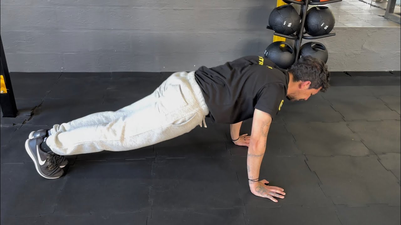 Scapula push ups - YouTube