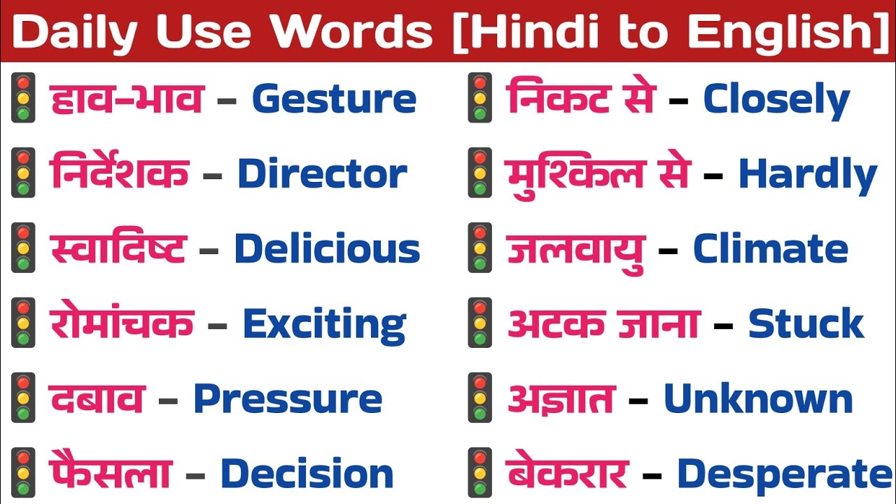 💁 Word Meaning Practice | Daily Use English Words - General Classes ...