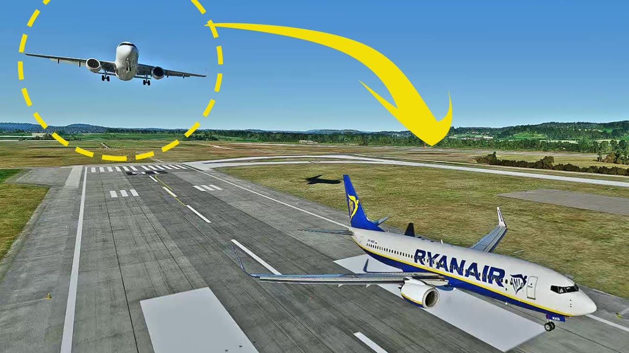 Boeing Chasing Airbus For Landing MFS2020 - YouTube