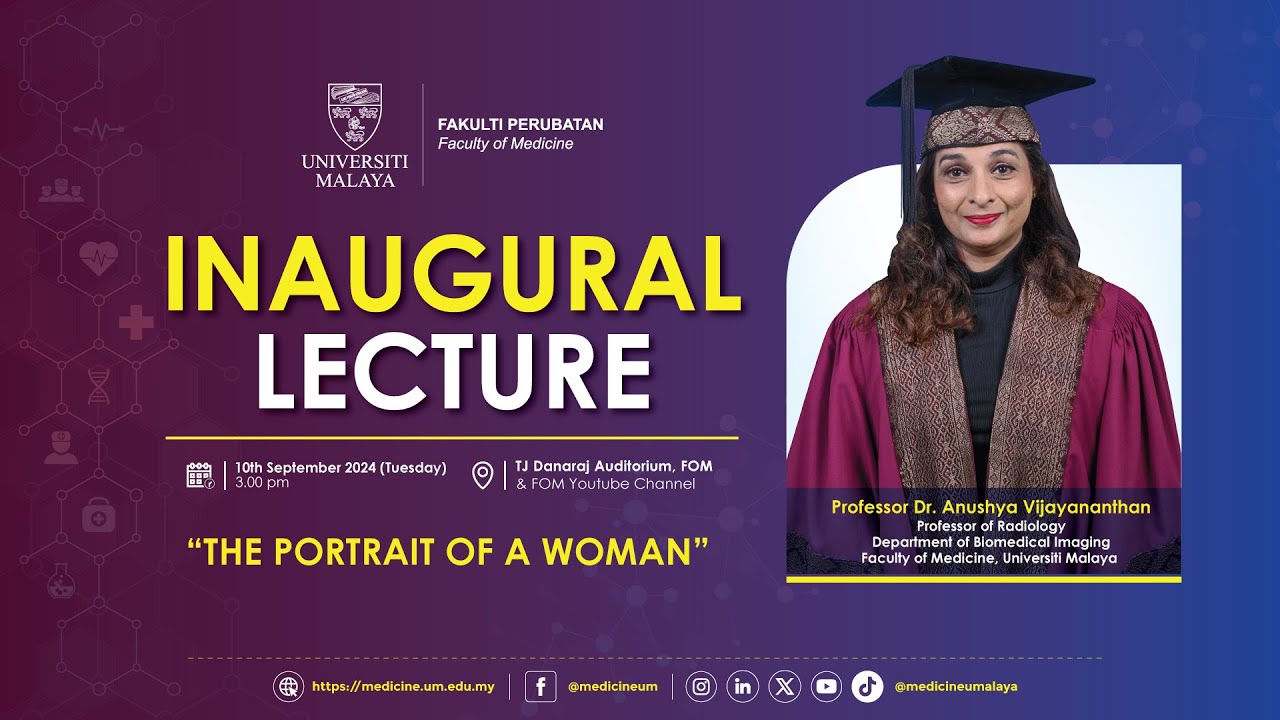Majlis Syarahan Perdana Prof. Dr. Anushya Vijayananthan - YouTube