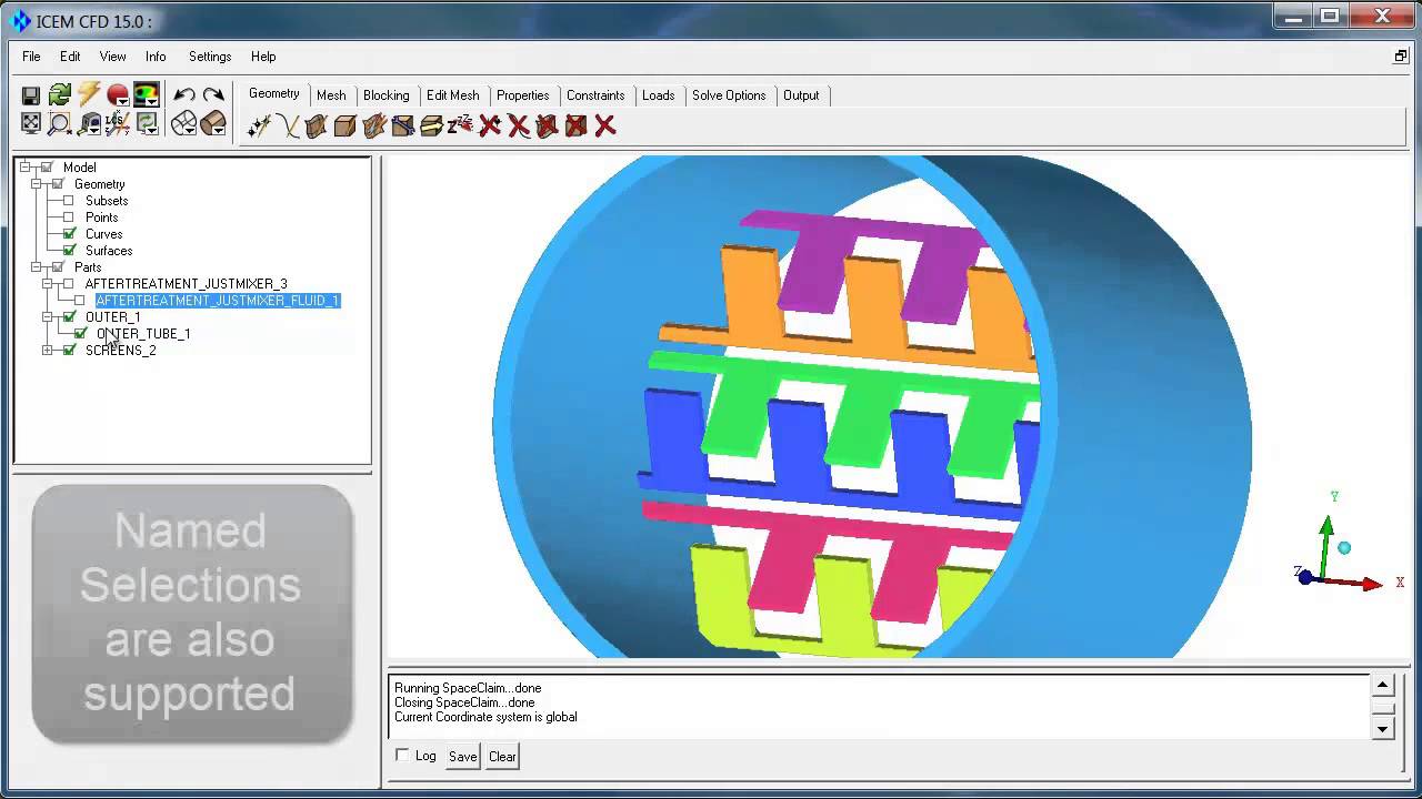 How to Import SpaceClaim Geometry into ANSYS ICEM CFD via Workbench ...