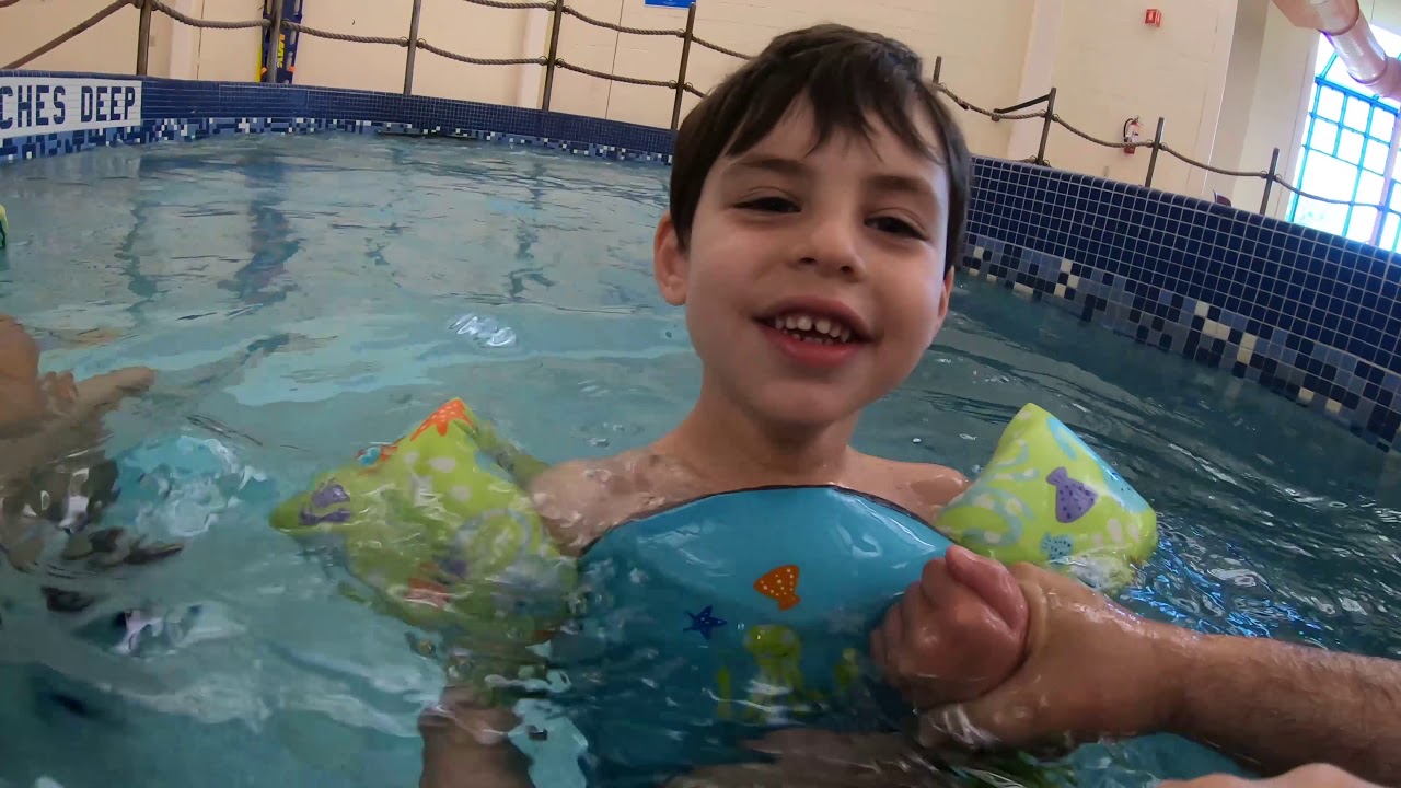 Adin and Gavi visit the Ciccotti Center Pool - YouTube