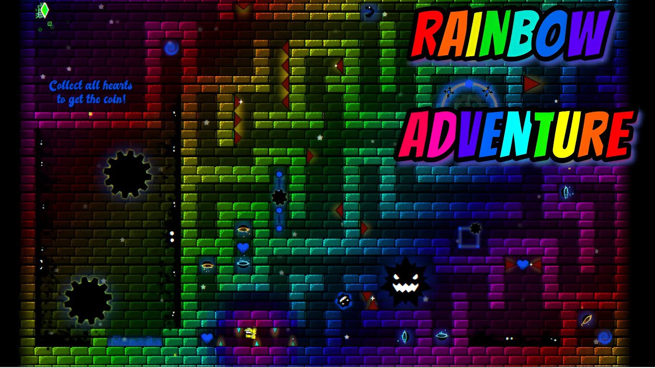 "Rainbow Adventure" by MaximDubinaBEST (3 Coins) Platformer Insane [Geometry Dash 2.2] - YouTube