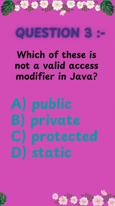 Java Week Part 6java Interview Questions Javaprogramming Quiz Javainterview Shorts Youtube