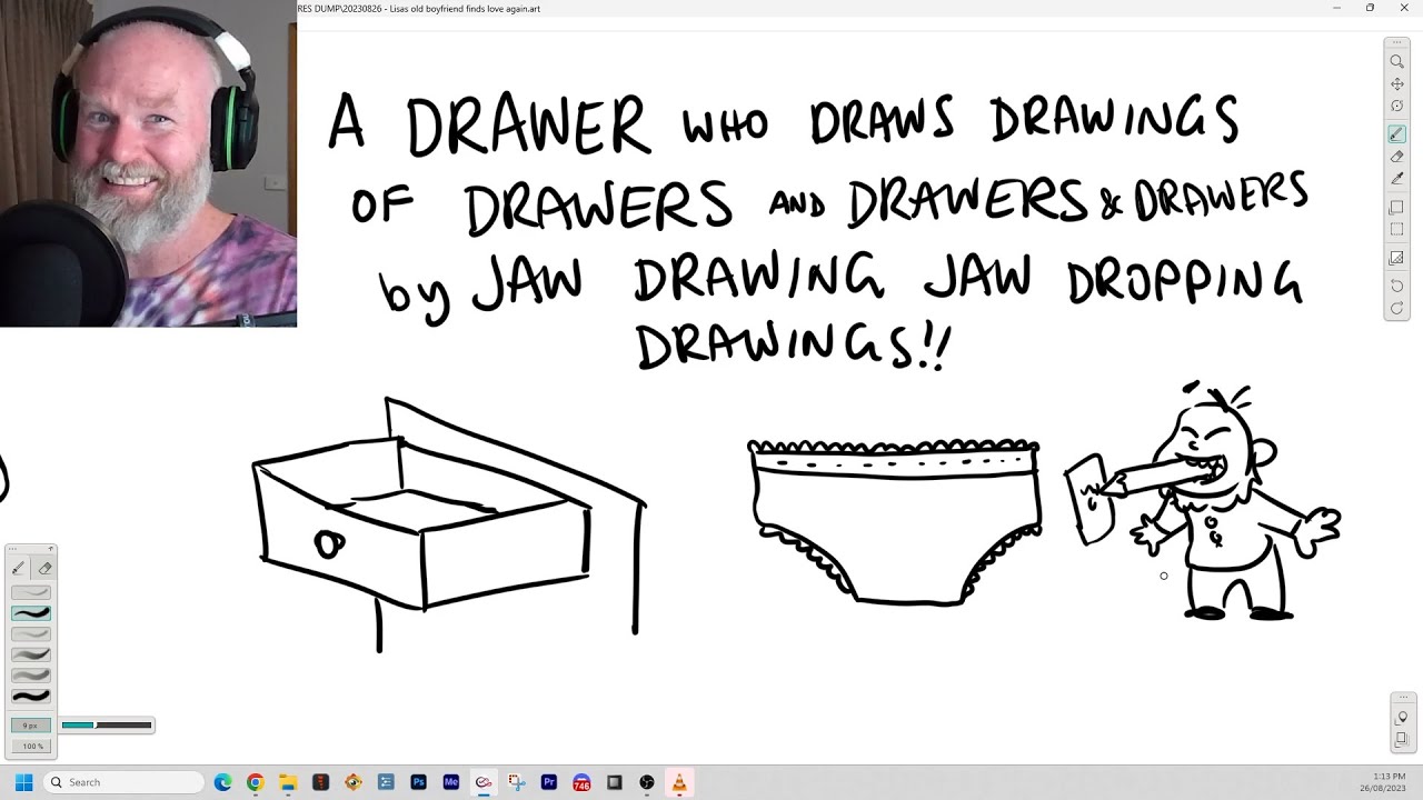 Jaw Dropping Jaw Drawing Drawer Drawings! - YouTube