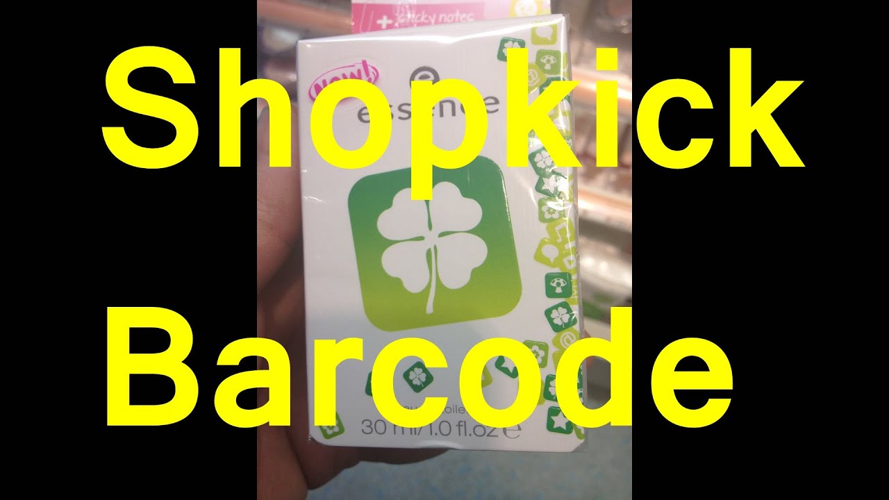 Essence Luck shopkick barcode - YouTube