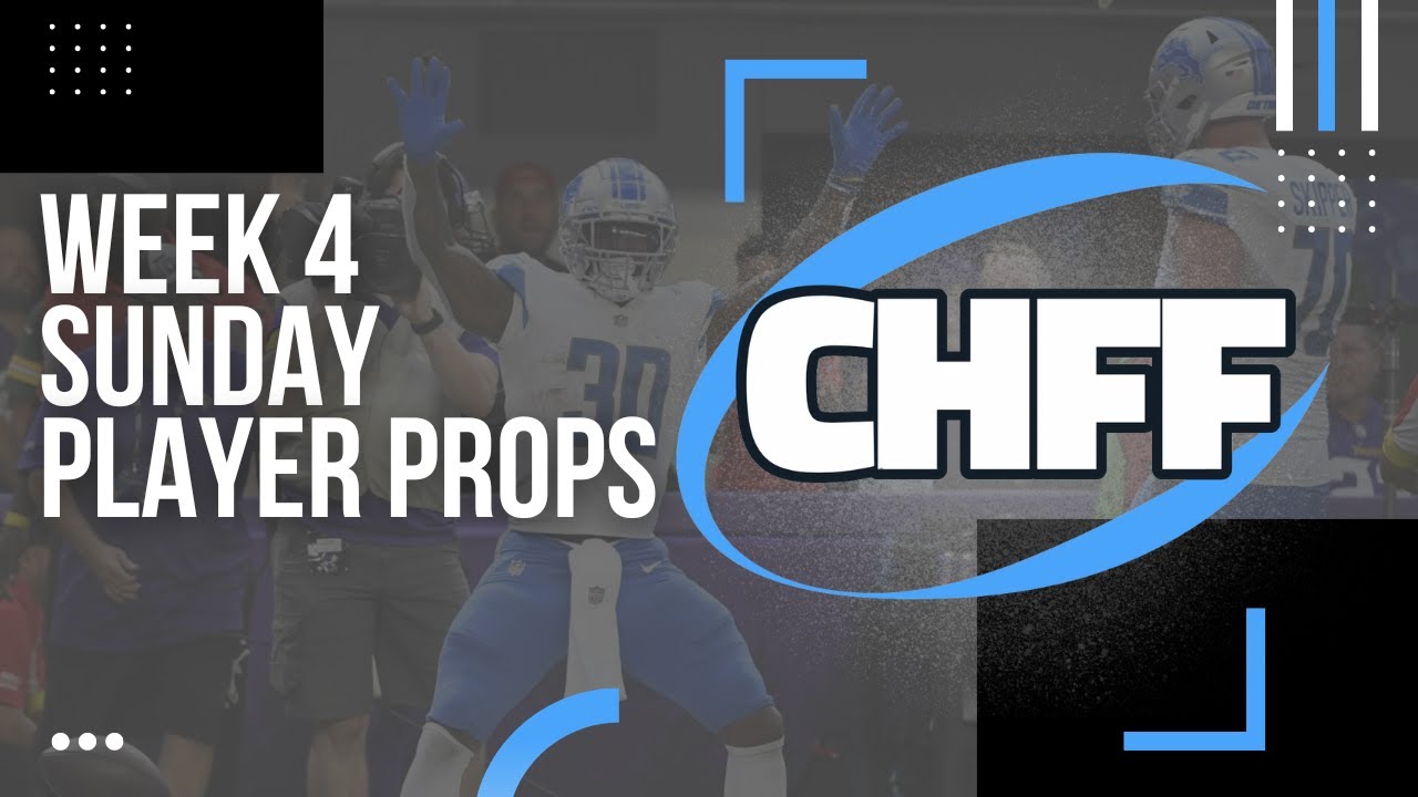 NFL Week 4 Sunday Player Props - YouTube