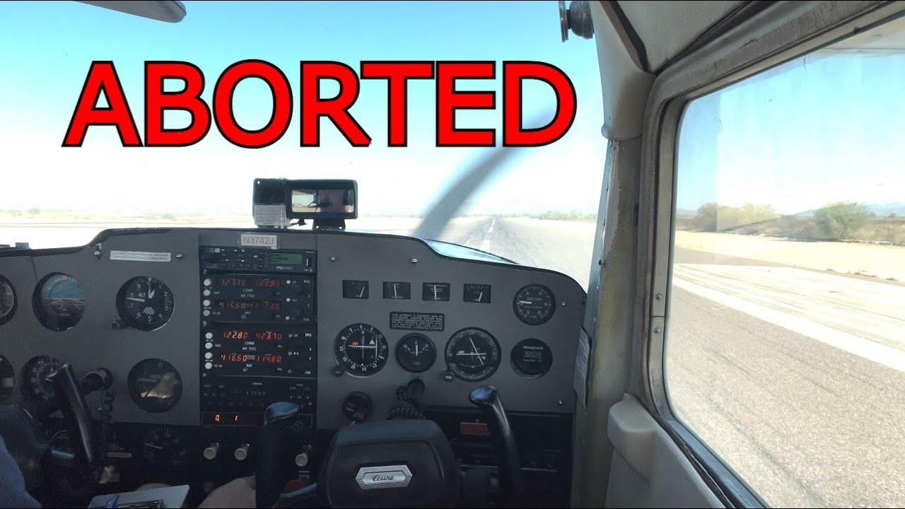 Cessna 150 Aborted Takeoff - YouTube