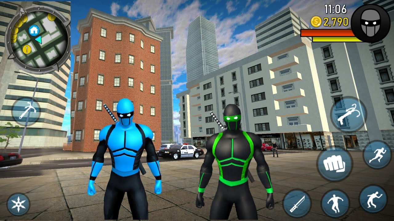 Superhero Spiderman Game - Blue Ninja Superhero Simulator #13 - Android ...
