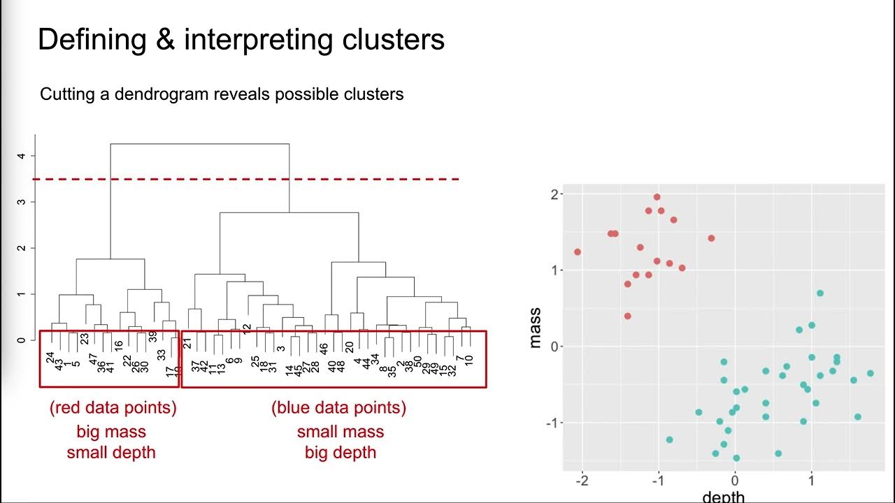 ML: Unsupervised -- hierarchical clustering (part 2) - YouTube