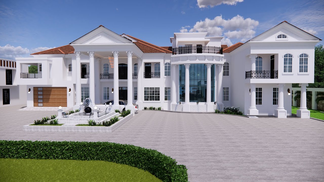Luxury mansion design | Palace design | 10 Bedroom luxurious ...