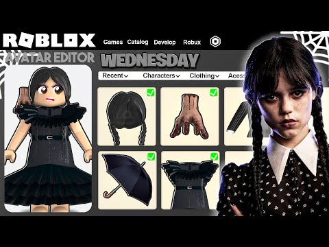 MAKING WEDNESDAY ADDAMS A ROBLOX ACCOUNT!