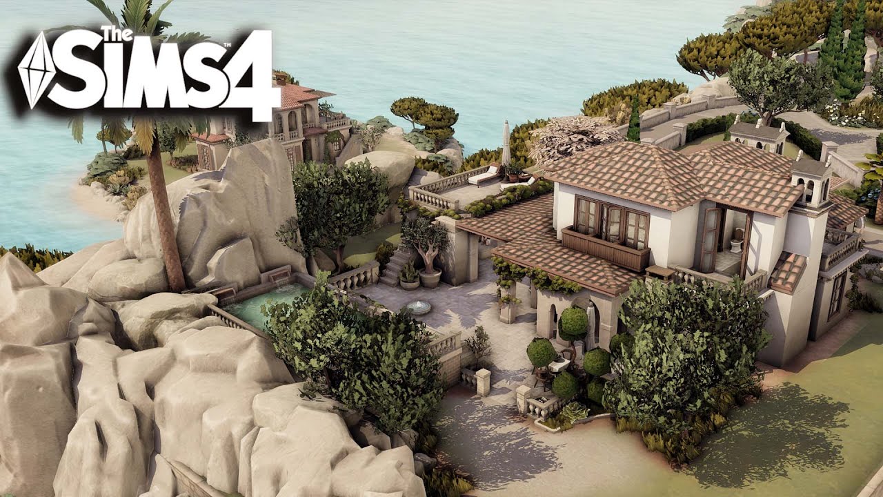 Mediterranean Villa Vigna in Tartosa | The Sims 4 build - YouTube