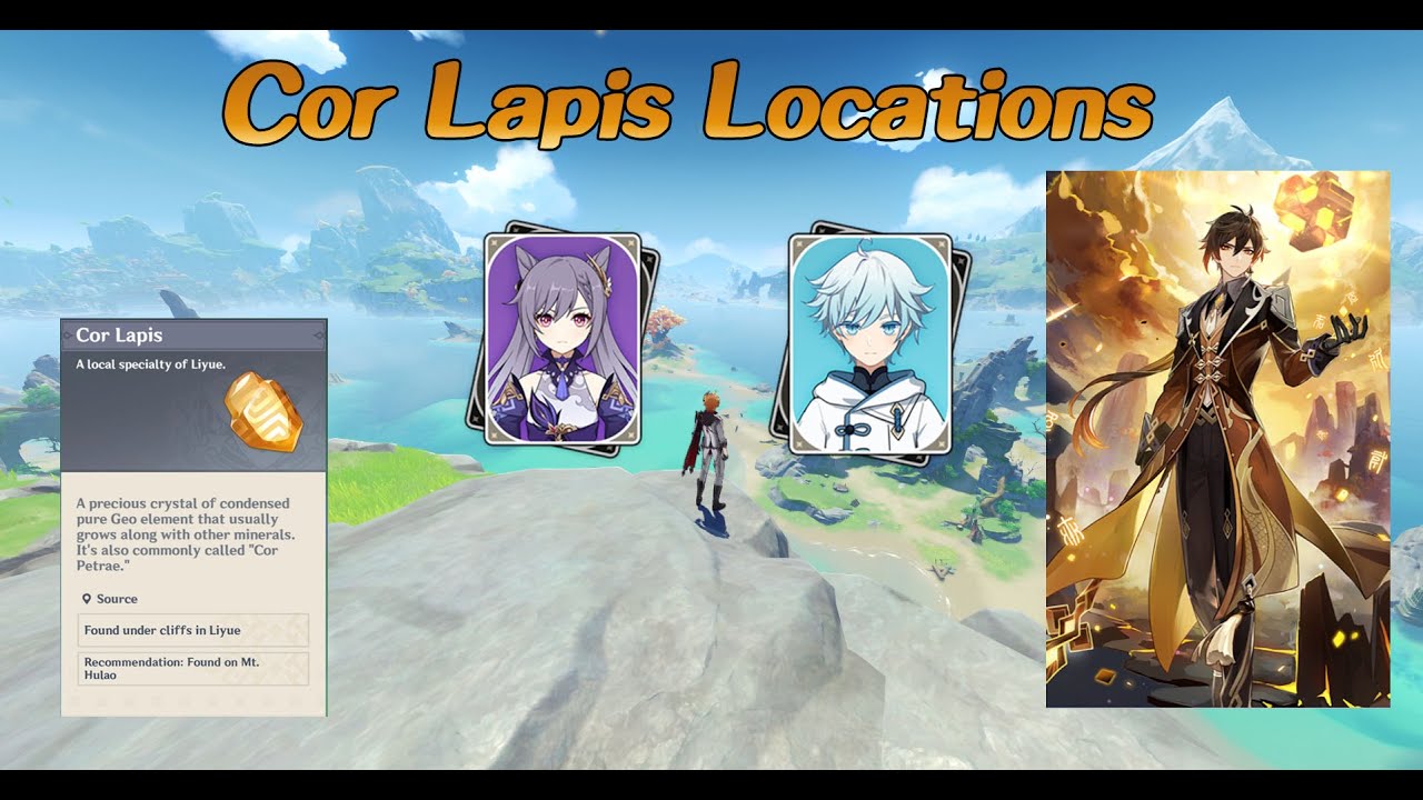 Cor Lapis Locations(LiYue Local) - Genshin Impact【原神】 - YouTube