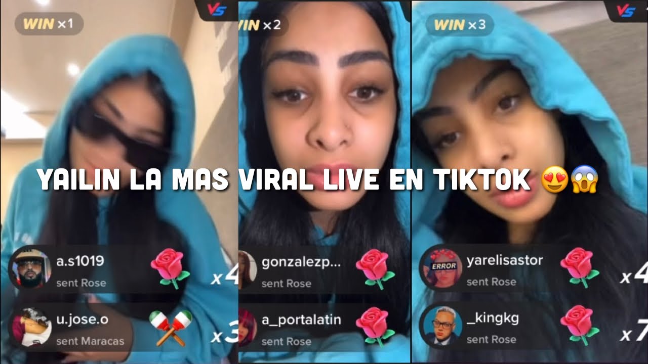 Yailin La mas viral live en Tiktok 😍😱#yailinlamasviral #live - YouTube