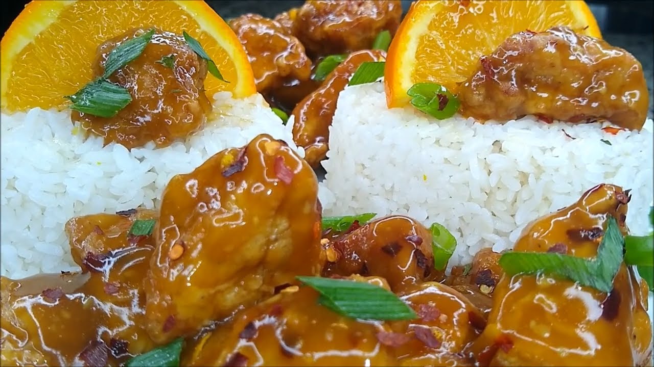 HOMEMADE ORANGE CHICKEN IN DELECTABLE ORANGE SAUCE - YouTube