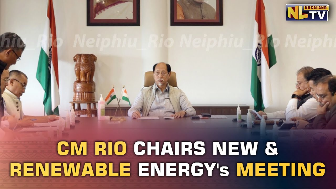 CM RIO HOLDS REVIEW MEETING WITH DEPT. OF NEW & RENEWABLE ENERGY - YouTube