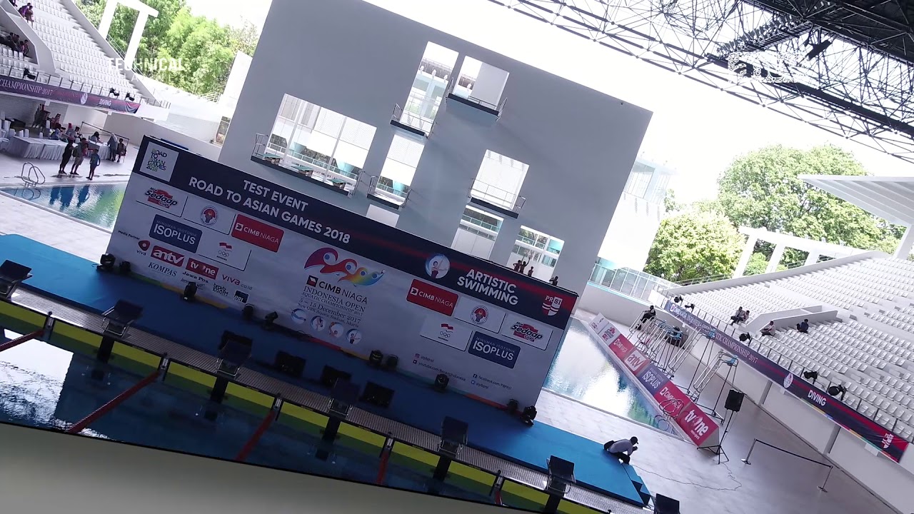 AQUATIC CENTRE SENAYAN FOR ASIAN GAMES - YouTube