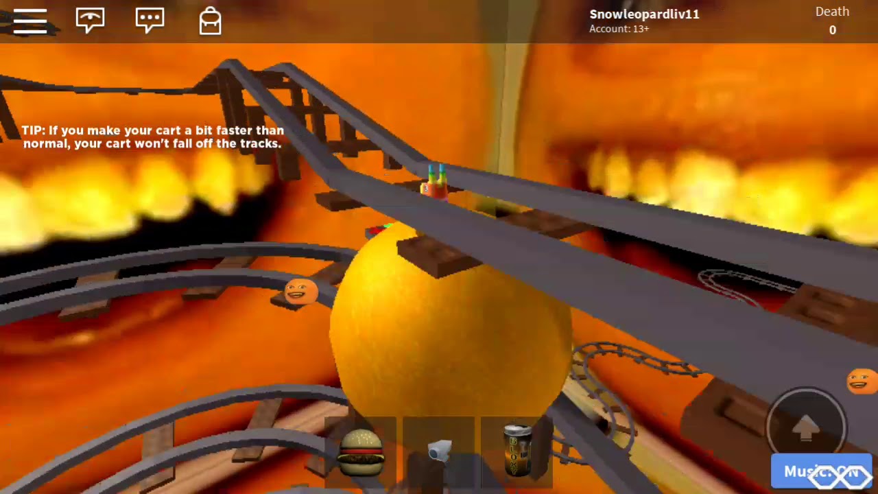Ride a Cart into annoying orange obby ROBLOX - YouTube