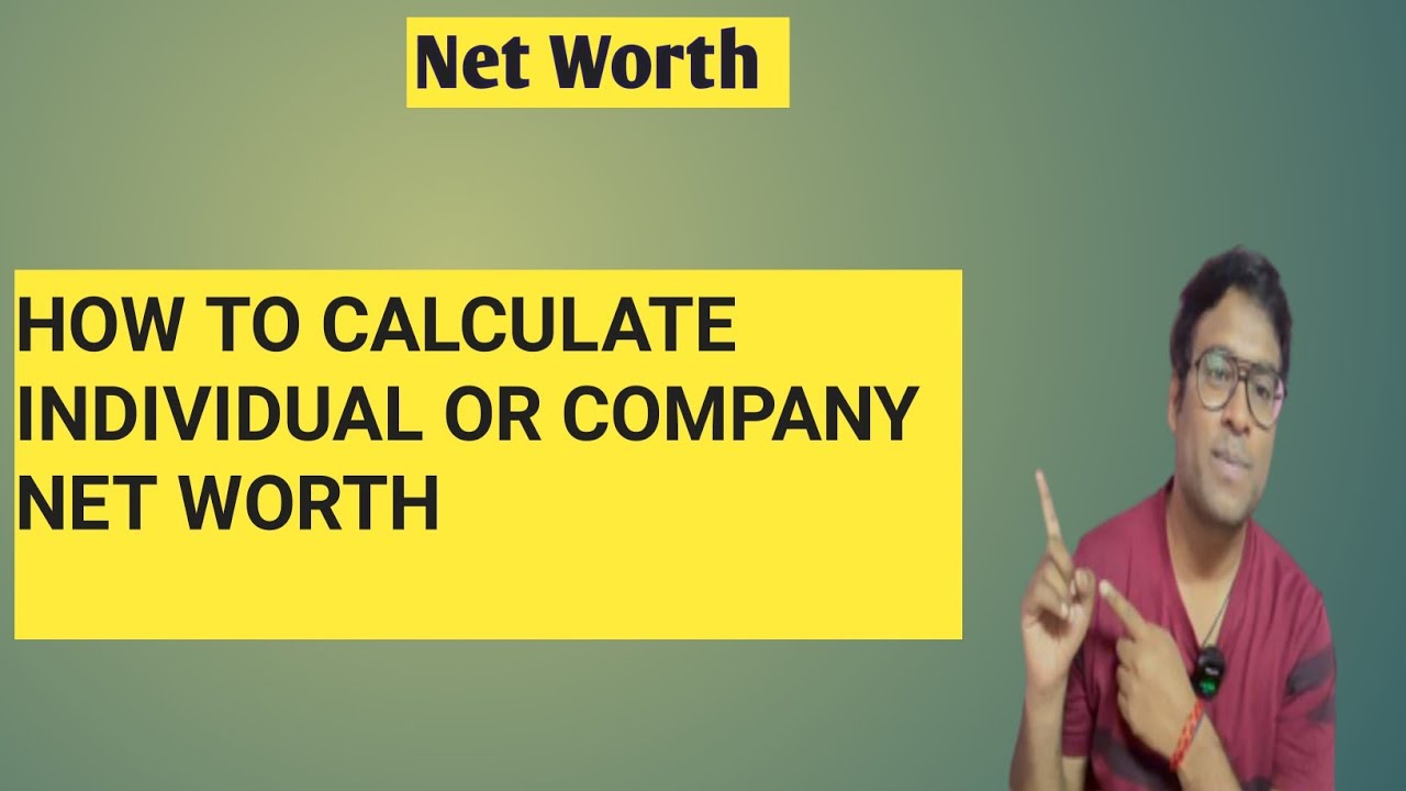 How to Calculate Net Worth #networth #incometax - YouTube