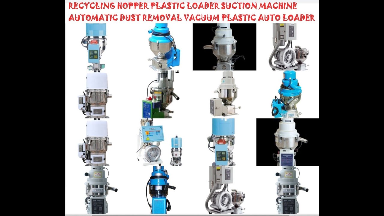 ️📍 RECYCLING HOPPER PLASTIC LOADER SUCTION AUTOMATIC DUST REMOVAL ...
