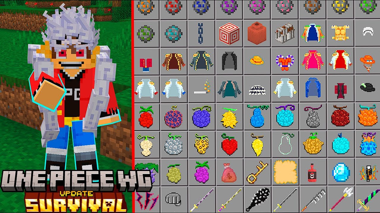 Este Novo gear 5 Modo Nika - One Piece WG para Minecraft PE! (1.20.40 ...