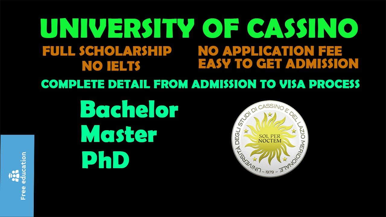 University of Cassino | University of Cassino Application Process ...