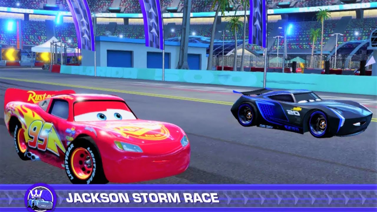 Cars 3 Lightning McQueen Racing Against Jackson Storm at the Jackson ...