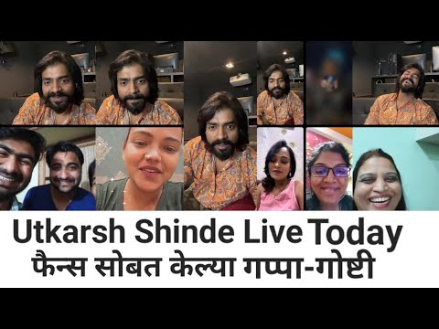 Utkarsh Shinde Live From Pune Today | Lucky Fans Chat with Utkarsh ...