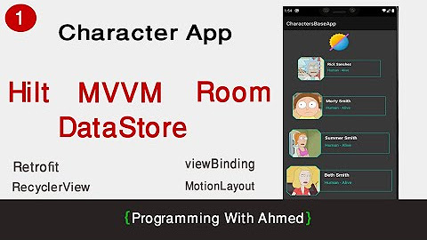 Character App (Hilt-MVVM-Room-DataStore) - YouTube