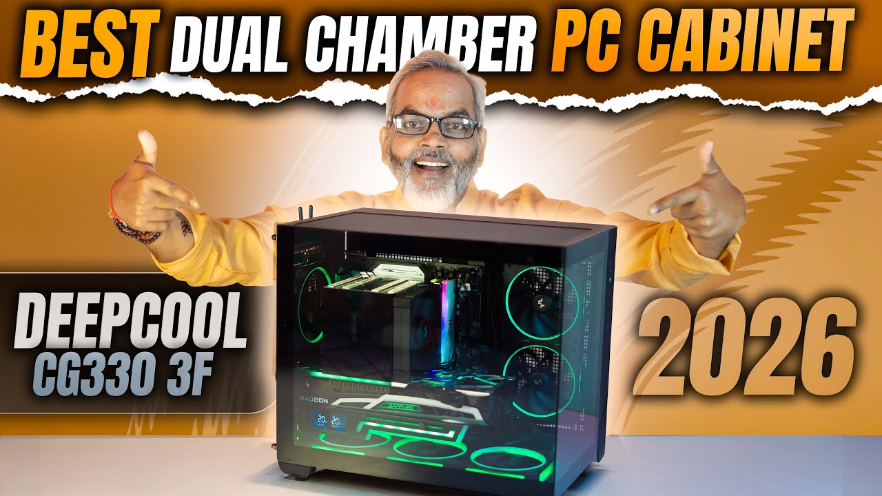 Best Dual Chamber PC Cabinet in 2026 🔥 DeepCool CG330 3F PC Case - YouTube