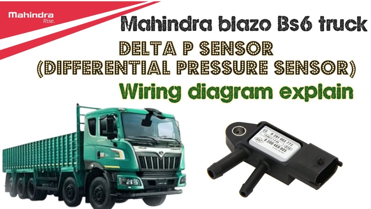 Mahindra blazo Bs6 truck.DELTA P SENSOR (differential pressure sensor ...