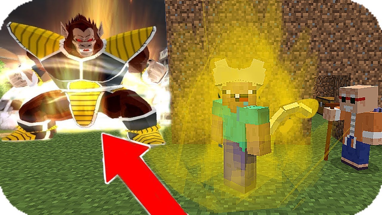 NOOB SE HA CONVERTIDO EN UN MONO GIGANTE MINECRAFT + DRAGON BALL #1 ...