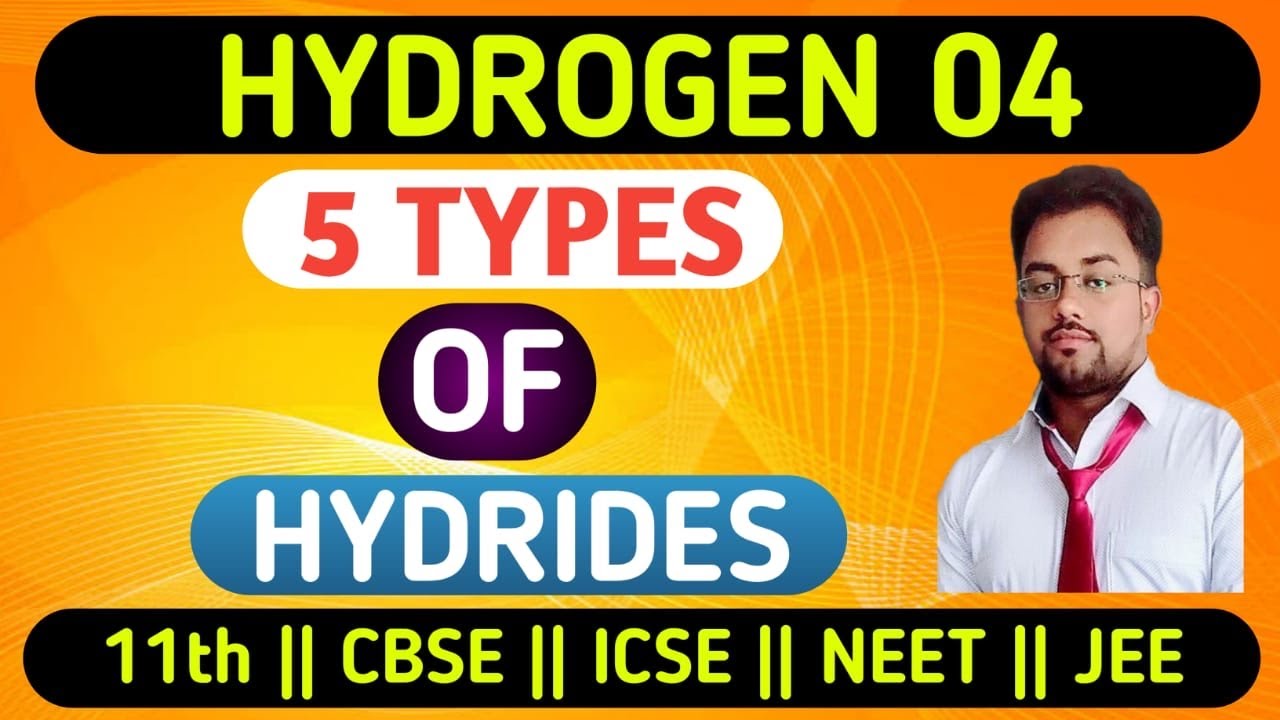 Types of Hydrides || Ionic Hydride || Covalent Hydride || Hydrogen 04 ...