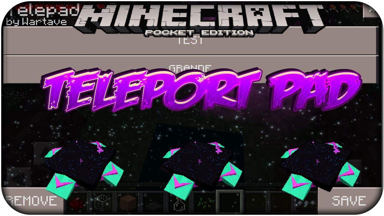 Official - teleport pads v3 ModPE/modscript Minecraft Pocket Edition 0. ...