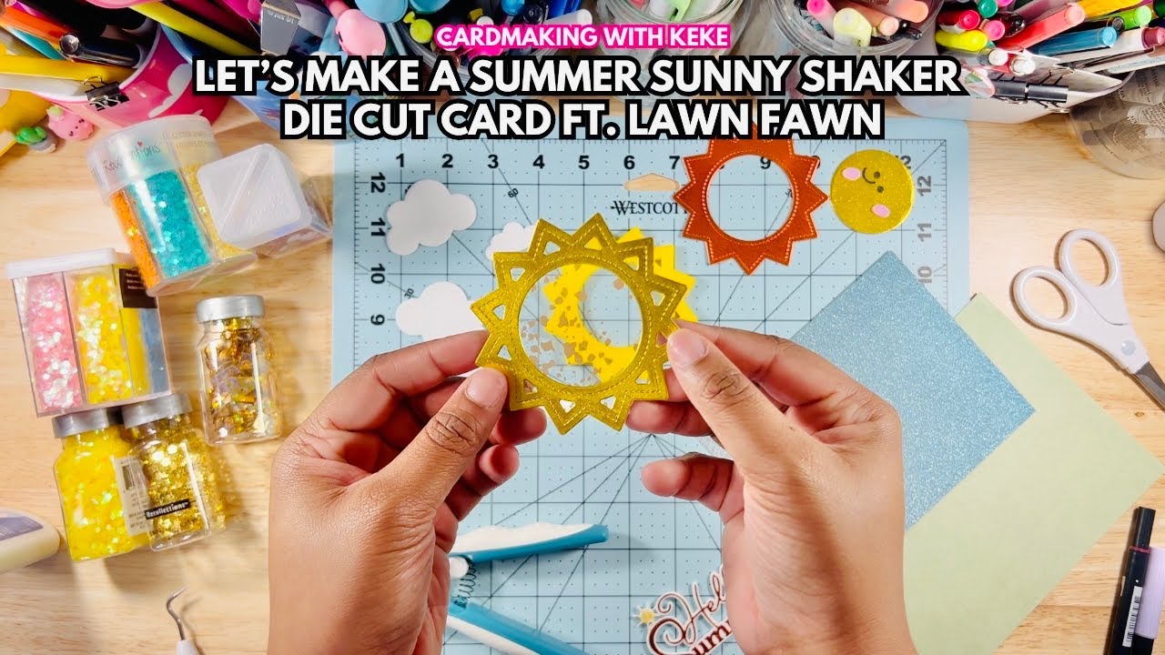 Summer Card Inspiration | Sunny Summer Shaker Card | Easy Card Making ...