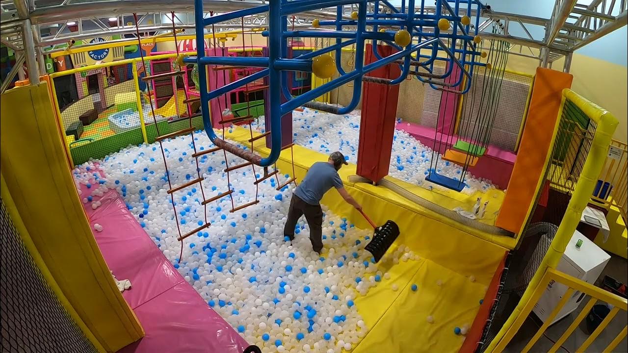 Ball Pit Cleaning Time-Lapse - YouTube