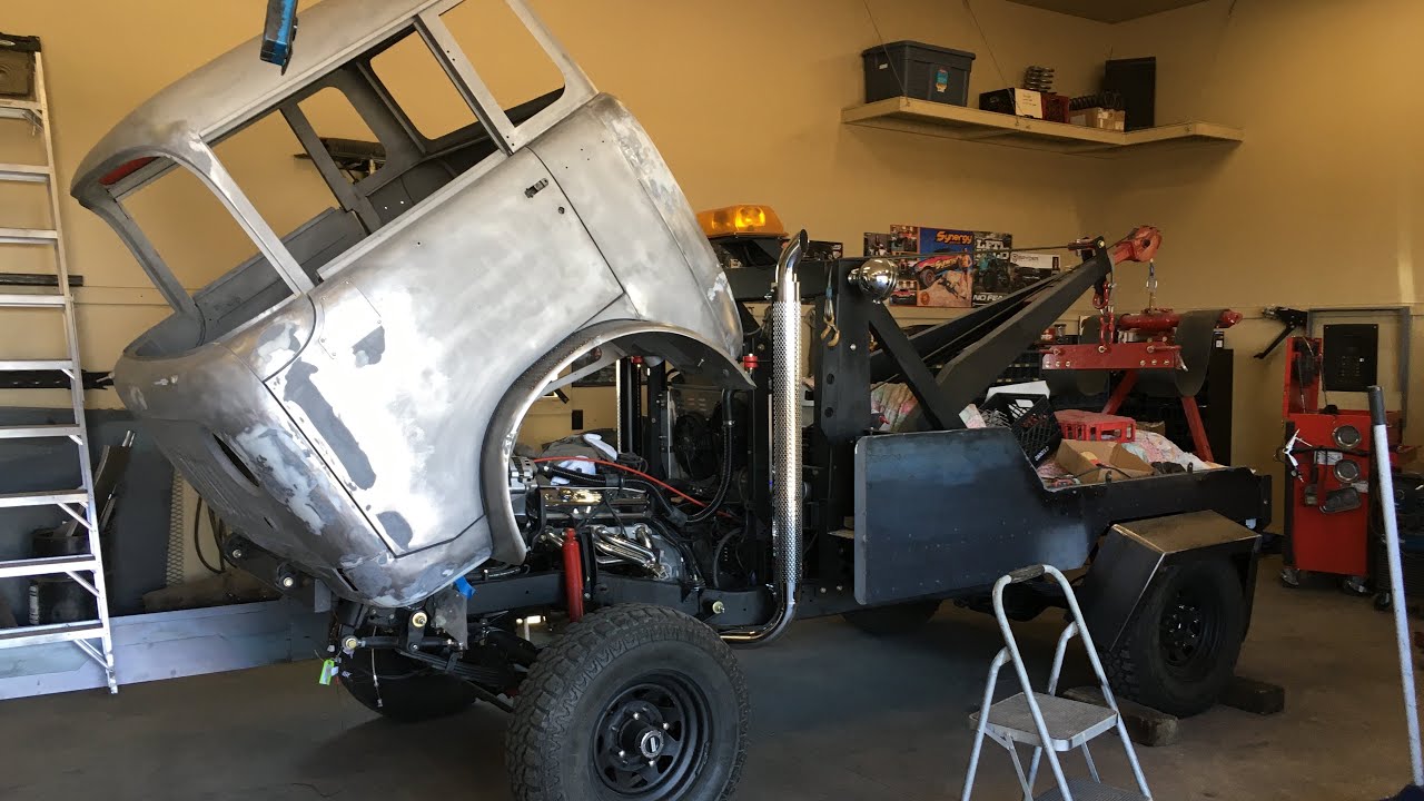 Jeep FC-170 wrecker build part 6 - YouTube